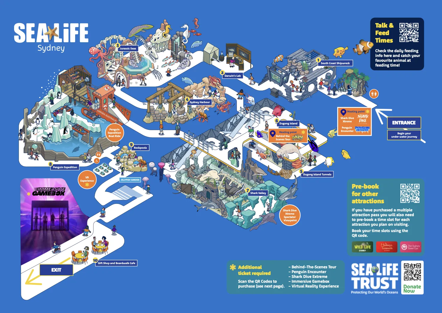 Attraction Map | SEA LIFE Sydney Aquarium